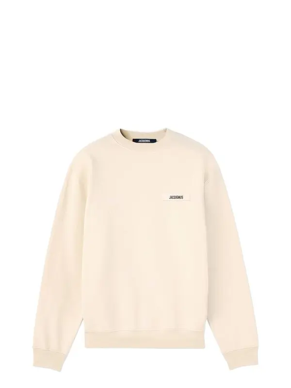 Jacquemus Grosgrain-trim Sweatshirt - Beige