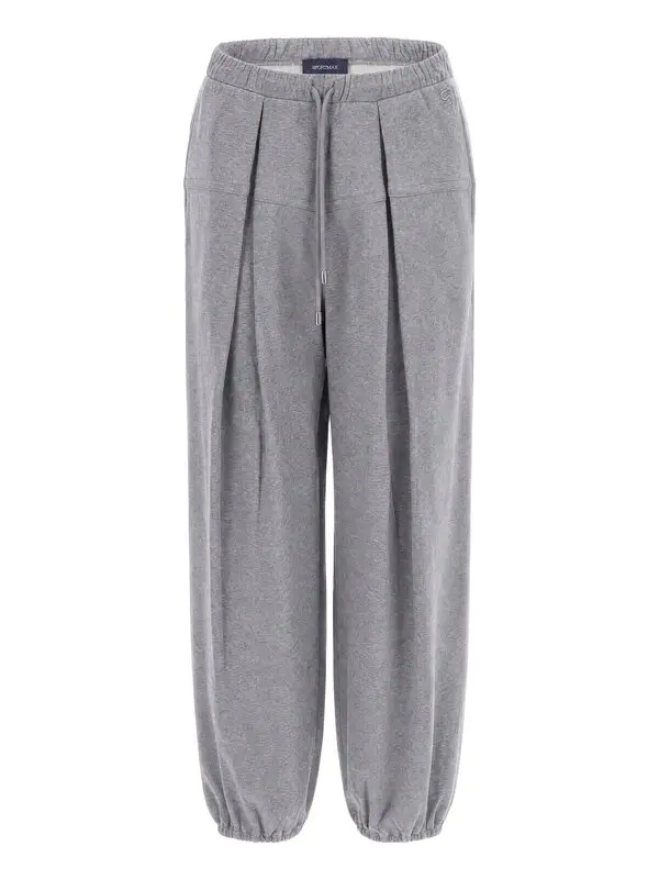Sportmax Relaxed Fit Drawstring Jogger Pants - Grigio Medio