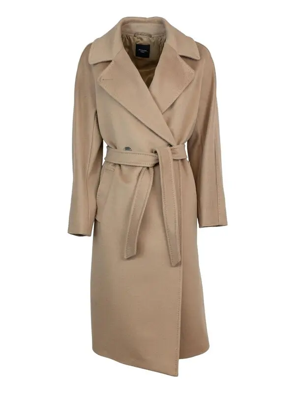 Max Mara Belted Wrap Coat - Cammello