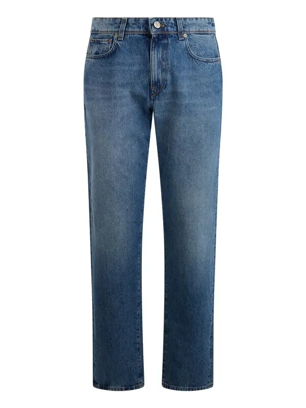 SLOWEAR Straight-cut 100% Cotton Jeans - Denim