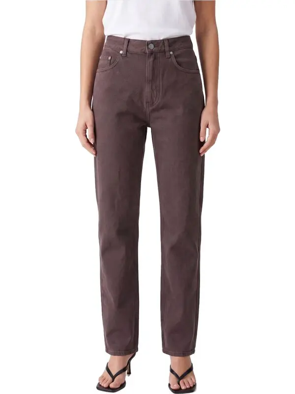 Loulou De Saison Straight Leg Jeans - Brown
