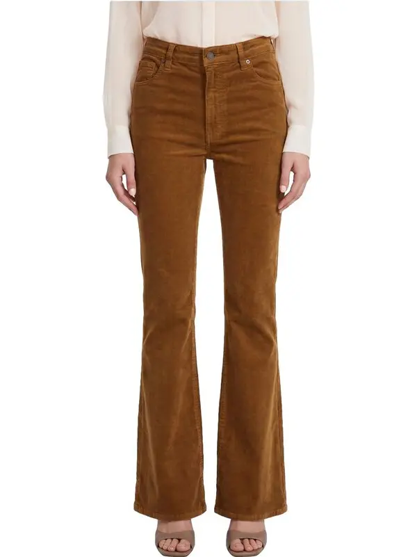 FRAME Corduroy Flared Jeans - Brown