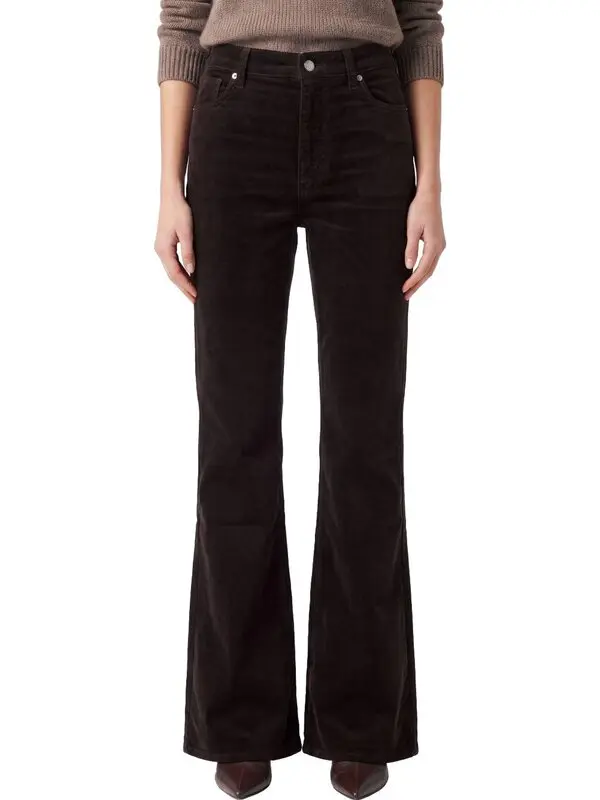 FRAME Flared Corduroy Trousers - Dark