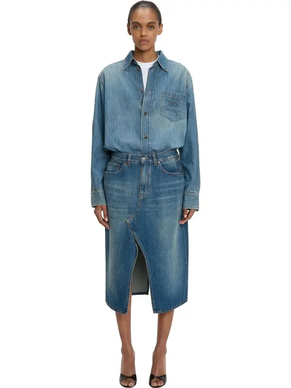 Victoria Beckham S Shirt - Mid Blue
