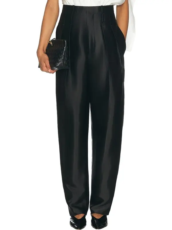 Bottega Veneta Twill Tapered Trouser - Double Black