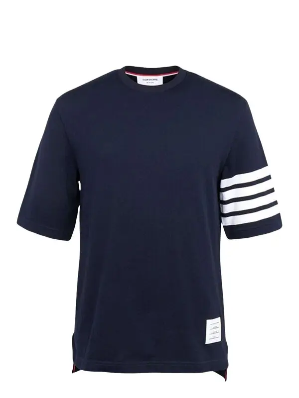 Thom Browne Short Sleeve T-shirt - Navy