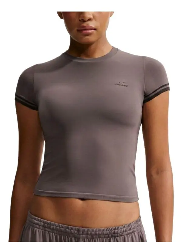 Nike Skims Stretch Knit Cropped T-shirt - Resin/phoenix