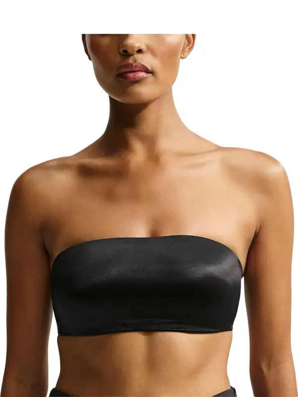 Nike Skims Satin Shine Convertible Bandeau Bra - Obsidian