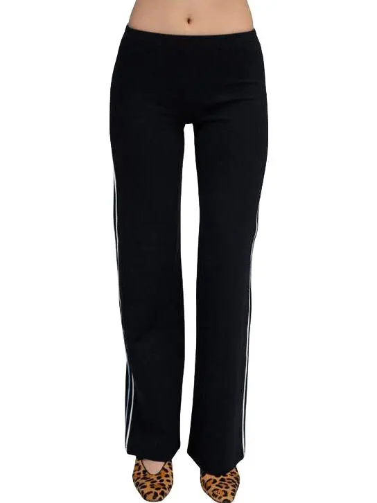 FIND ME NOW Harin Pants With Side Stripes - Black