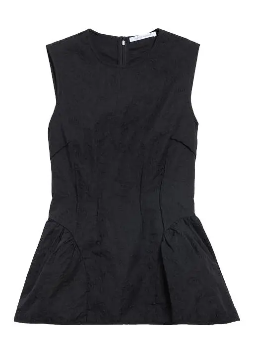 Cecilie Bahnsen Daimi Cotton Blend Matelassé Top - Black