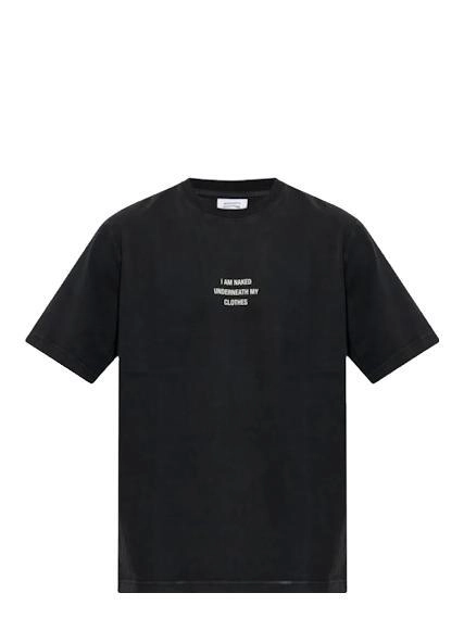 Vetements I Am Naked Under My Clothes Regular Fit T-shirt - Washed Black