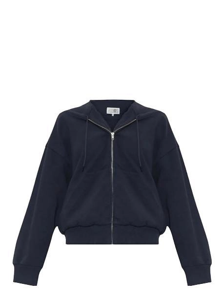 MAISON MARGIELA Zip-up Sweat Jacket - Blue Navy