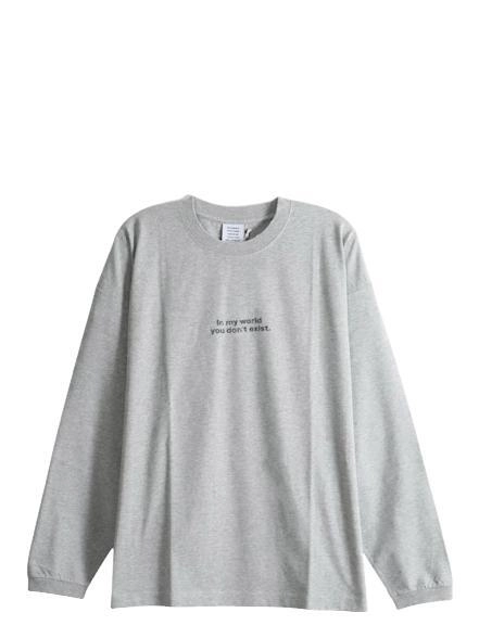 Vetements In My World Longsleeve Top - Grey