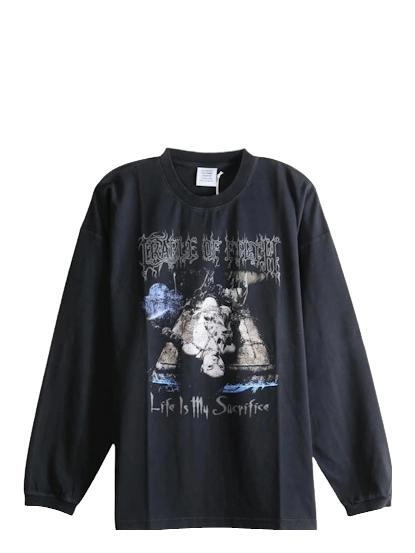 Vetements Cof Sacrifice Longsleeve Top - Washed Black