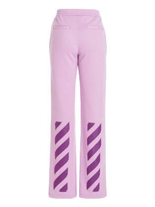 Off-White Diag Tapered Sweatpants - Striped/purple