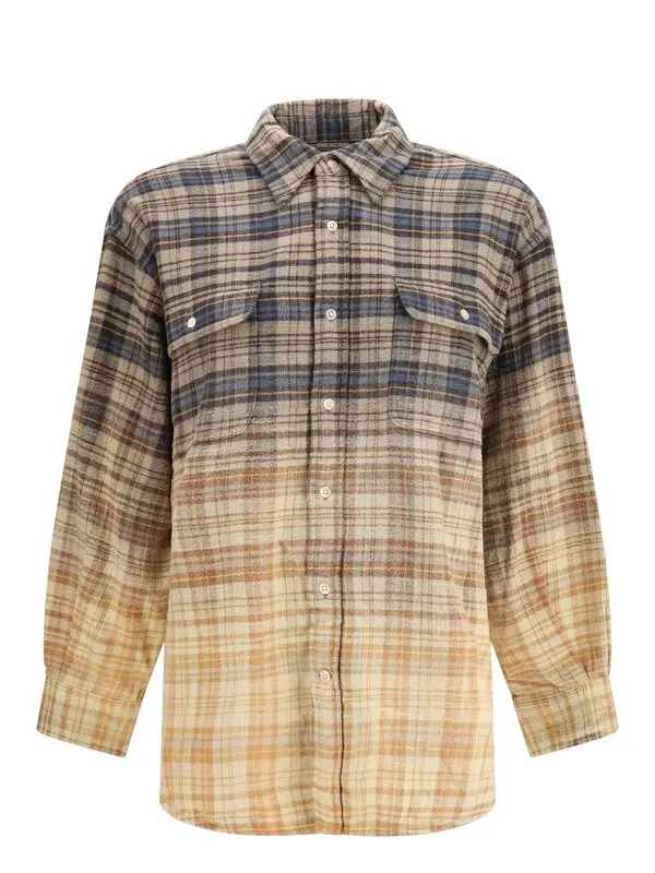 R13 Boyfriend Plaid Shirt - Multicolour