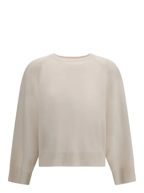 Brunello Cucinelli Cashmere Crewneck Sweater - White