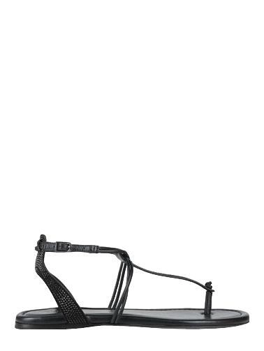 Zadig&Voltaire Thong Sandals In Goat Skin - Black