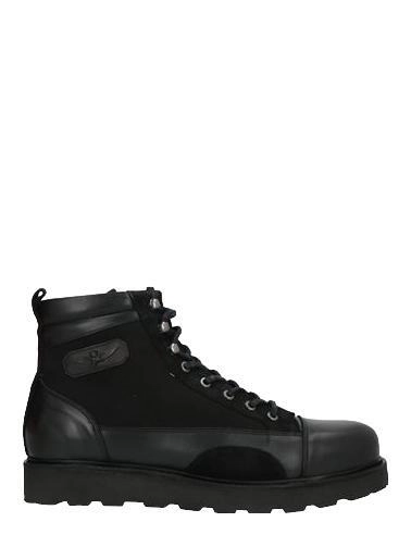 AERONAUTICA MILITARE Ankle Boots Size Leather, Textile Fibers - Black