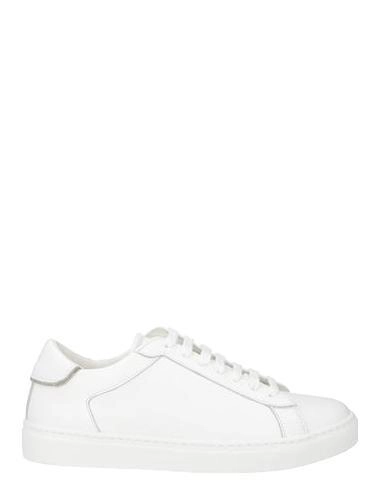 Fabiana Filippi Low-top Leather Sneakers With Crystal Embellishments - White