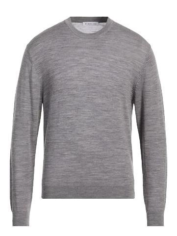 MANUEL RITZ Wool Fine Knit Crewneck Sweater - Grey