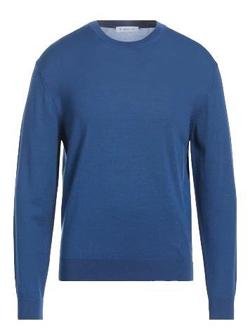 MANUEL RITZ Wool Crewneck Sweater - Blue