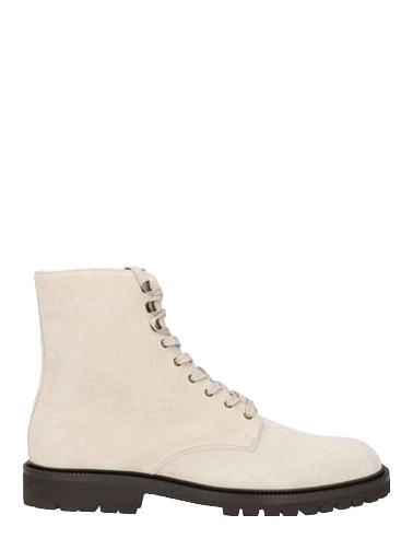 Brunello Cucinelli Suede Lace-up Ankle Boots - Light Grey