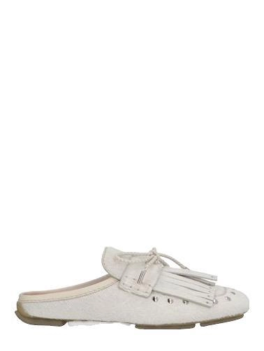 WALES BONNER Light Leather Mules - Grey