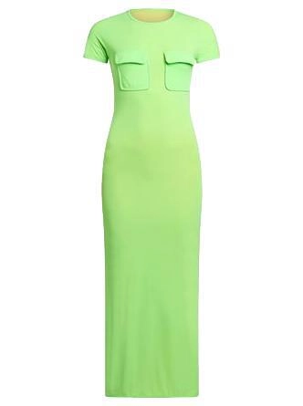 Sunnei Maxi Dress With Short Sleeves And Crewneck - Green
