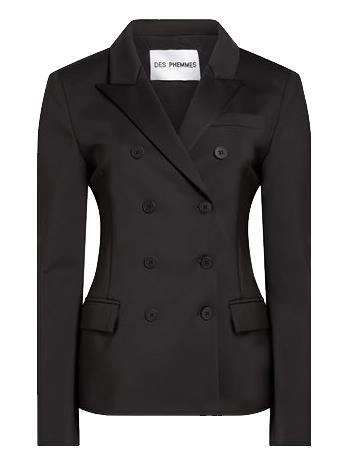 DES_PHEMMES Double-breasted Blazer - Black