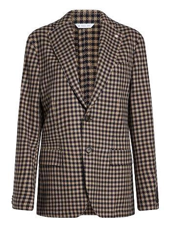 MANUEL RITZ Blazer Size Virgin Wool, Cotton - Grey