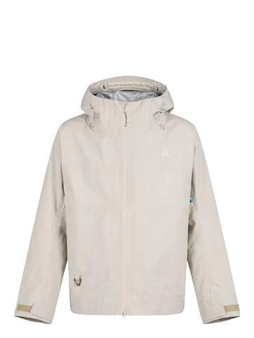 Nike Polyester Hooded Windbreaker Jacket - Beige