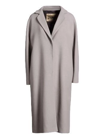 Herno Single-breasted Wool And Polyamide Coat - Grey