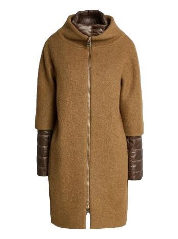 Herno Virgin Wool, Viscose, Polyamide, And Mohair Wool Single-breasted Coat - Camel