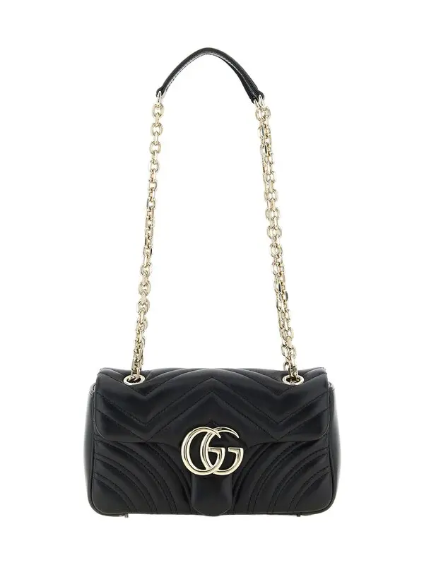 Gucci Gg Marmont Small Shoulder Bag - Black
