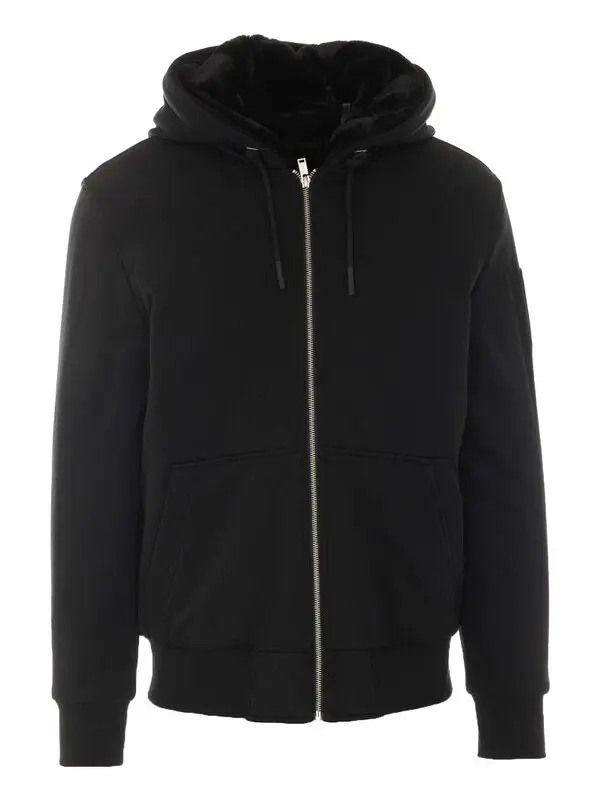 Moose Knuckles Classic Bunny Zip Hoodie - Black