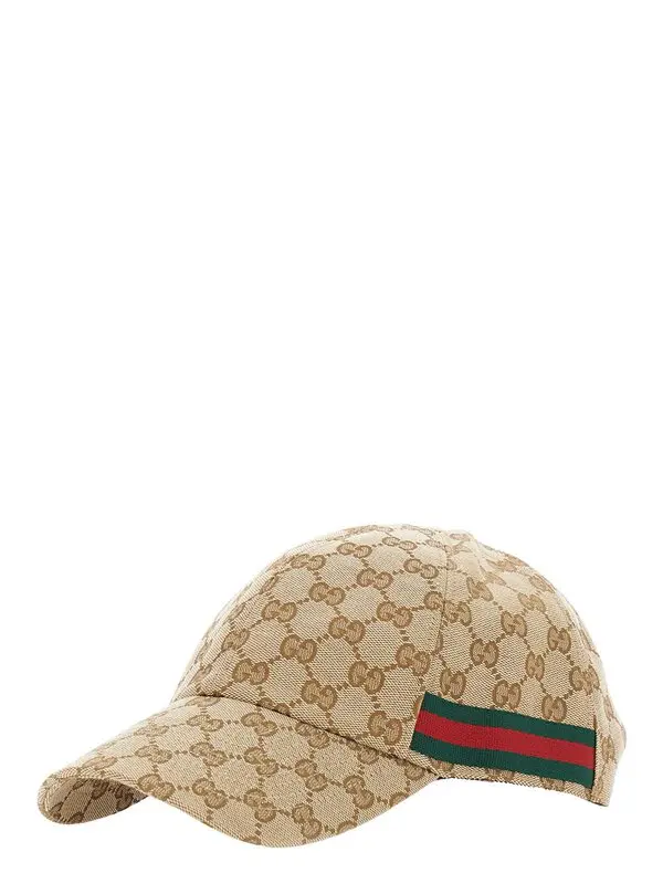Gucci Gg Canvas Baseball Cap - Cream