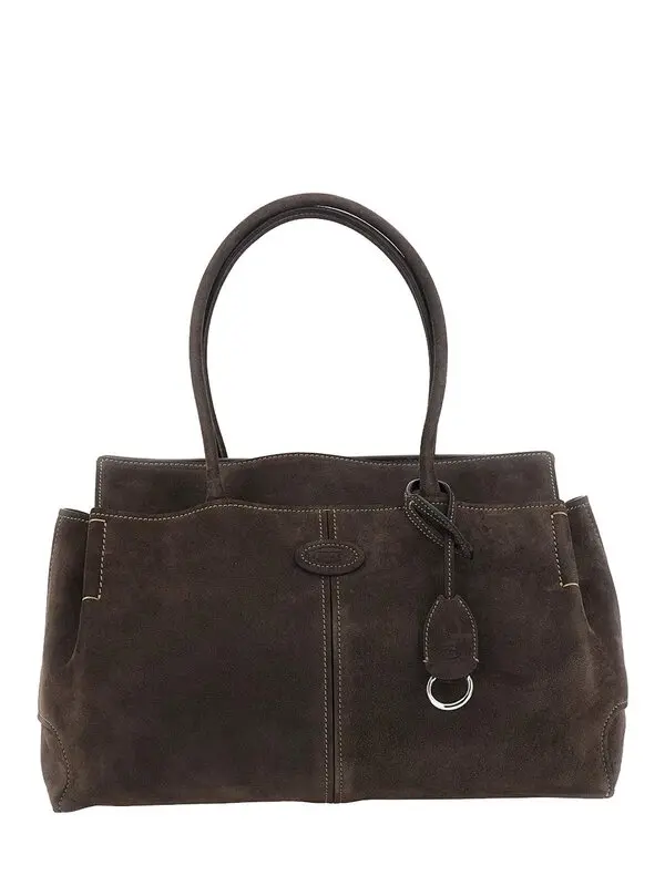 TOD'S Shoulder Bag With Leather Handles Brown - Multicolor
