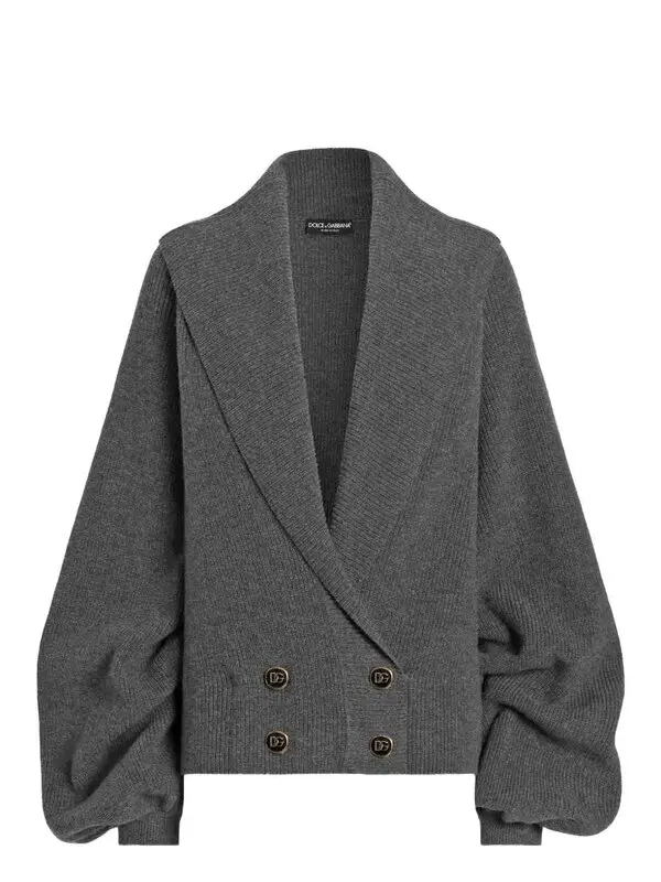 Dolce & Gabbana Shawl-collar Cardigan - Gray