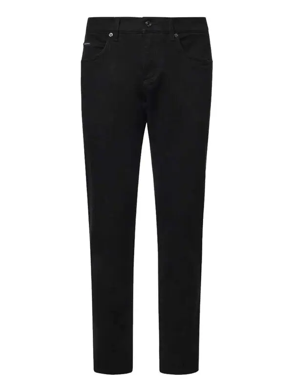 Dolce & Gabbana Straight Leg Trousers - Black