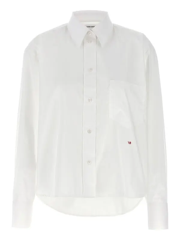 Victoria Beckham Cropped' Shirt - White