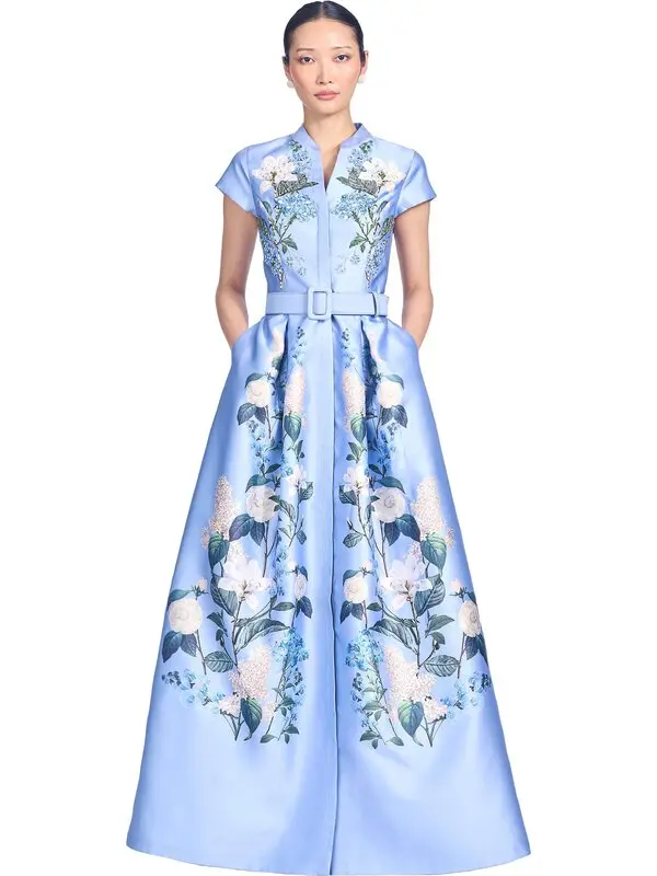 Sachin & Babi Marta Ball Gown - Opal Fresco