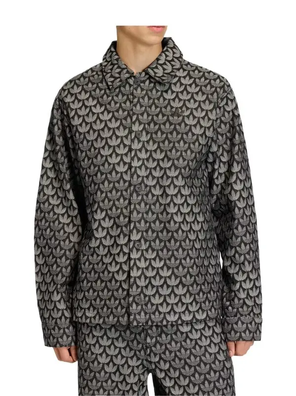 ADIDAS ORIGINALS Denim Monogram Shirt - Black