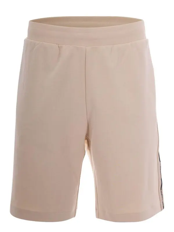 EA7 Mesh Panel Shorts - Beige