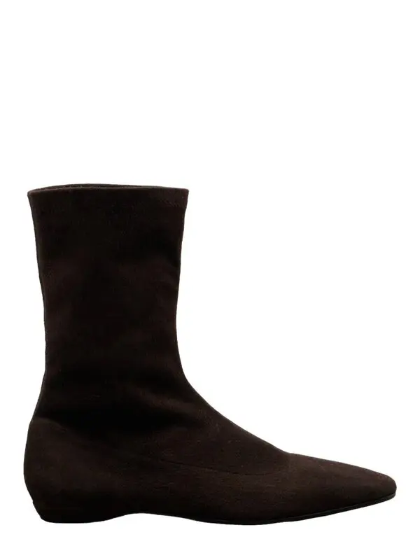 THE ROW Cindy Ankle Boots - Brown