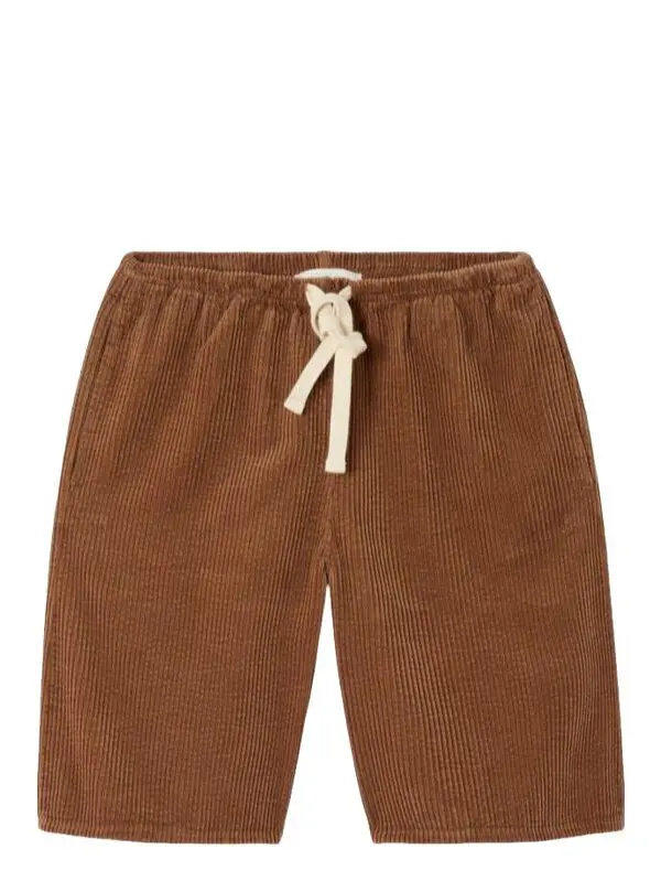 American Vintage Drawstring Corduroy Shorts - Brown
