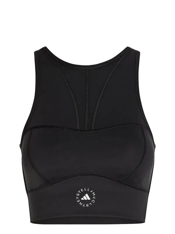 Stella McCartney X Adidas Training Cropped Top - Black