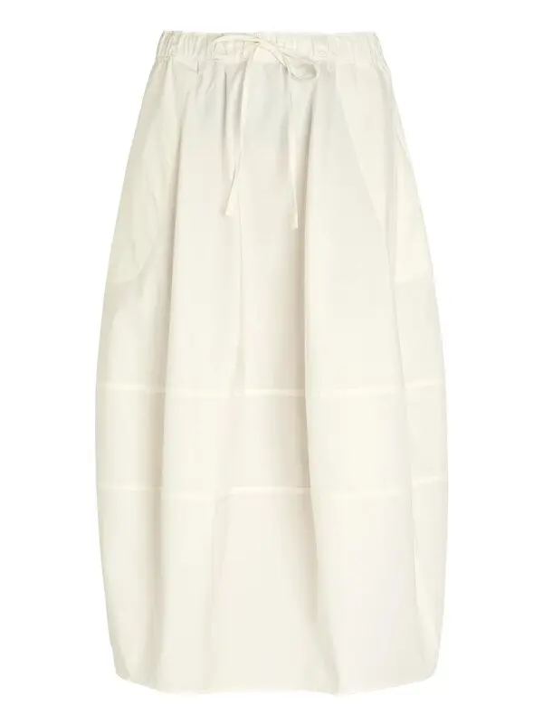 Polo Ralph Lauren Cotton Poplin Midi Skirt - White