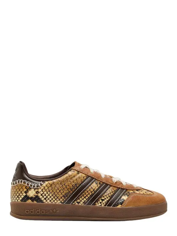 WALES BONNER Adidas X Song For The Mute Gazelle Snake-effect Leather Sneakers - Beige