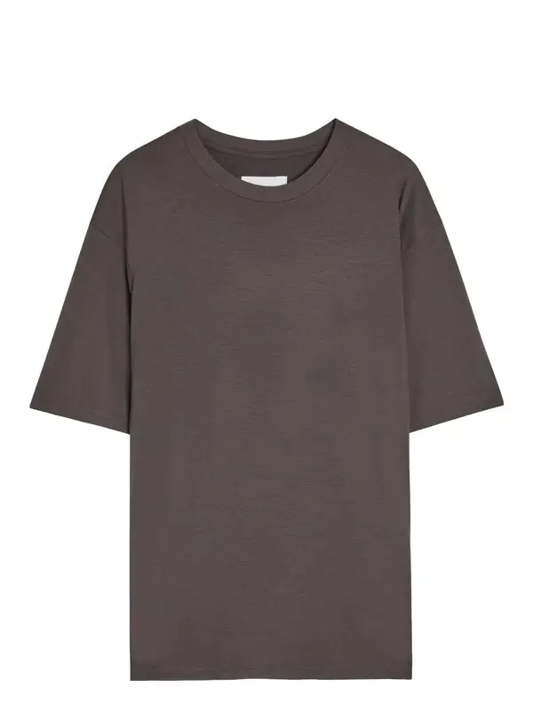 SSSTEIN Oversized Wool T-shirt - Charcoal